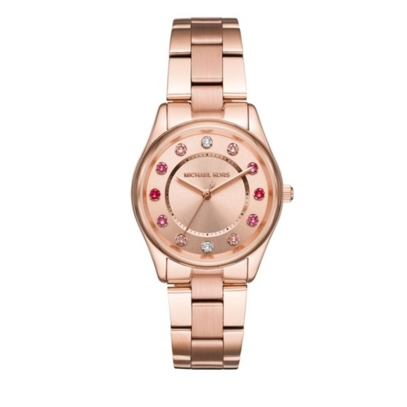 Michael Kors | Accessories | Nwt Michael Kors Colette Rose Gold Watch ...